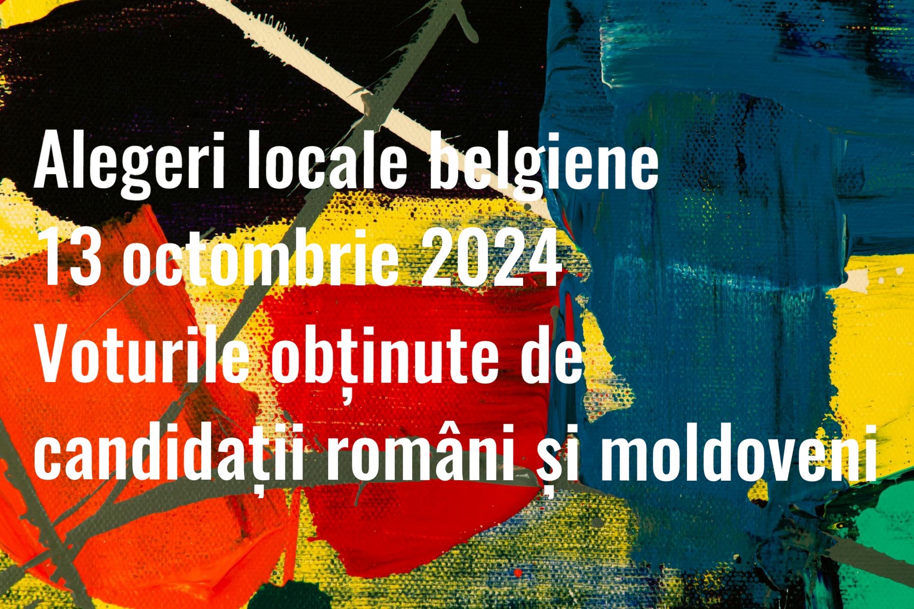 Alegeri locale belgiene – 13 octombrie 2024 – Voturile obținute de ...